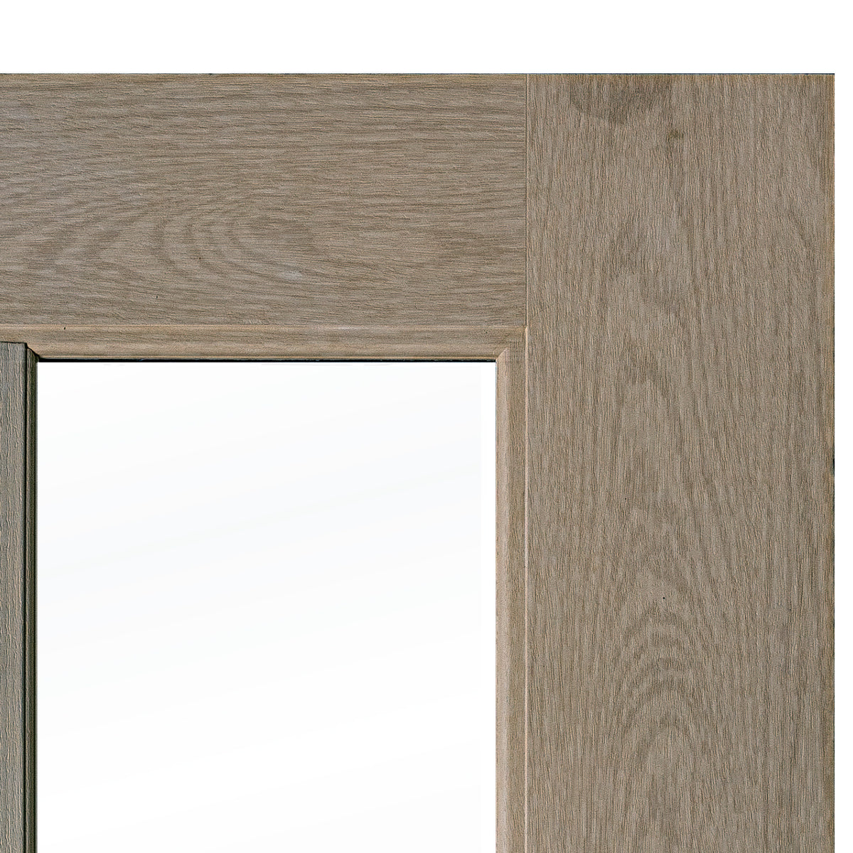 Fiberglass 6 Lite Clear Glass Window Wood-Like Front Door | Krosswood ...