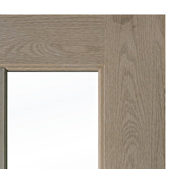 Uintah 6-Lite Wood-Texture Fiberglass Front Door | Krosswood ...