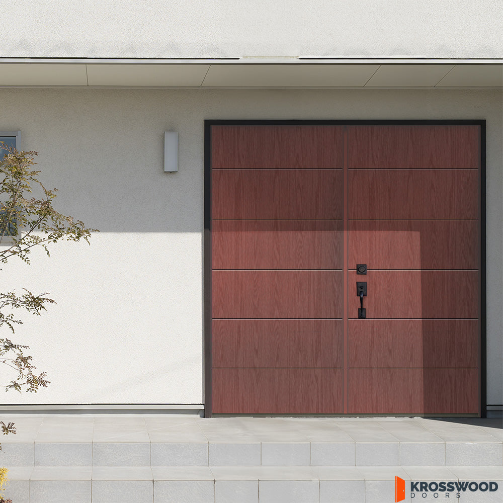 Modern Fiberglass Wood Like Front Door for Exterior | Krosswood Doors