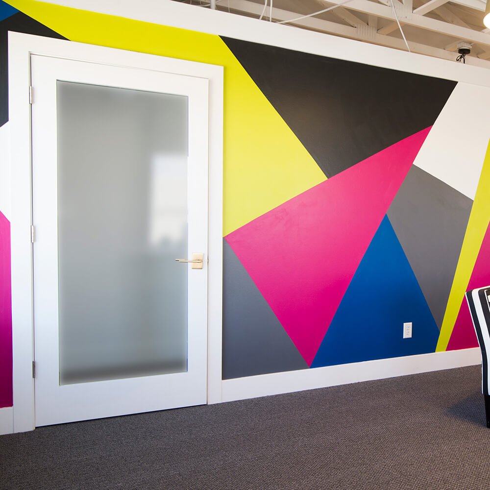 Modern Full Frosted Glass Solid Core MDF Interior Door | Krosswood ...